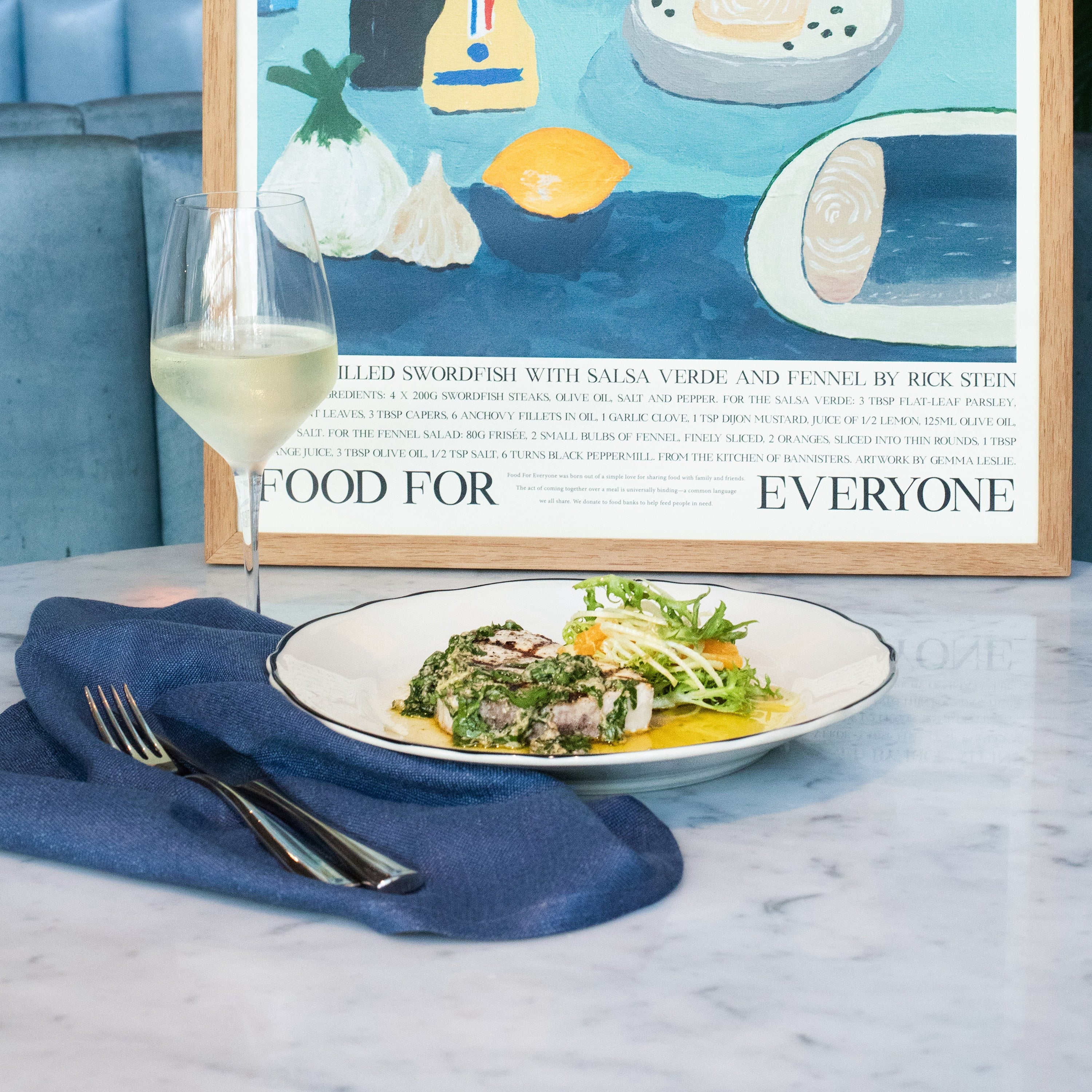 Rick Stein's Grilled Fish with Salsa Verde and Fennel – Food For Everyone